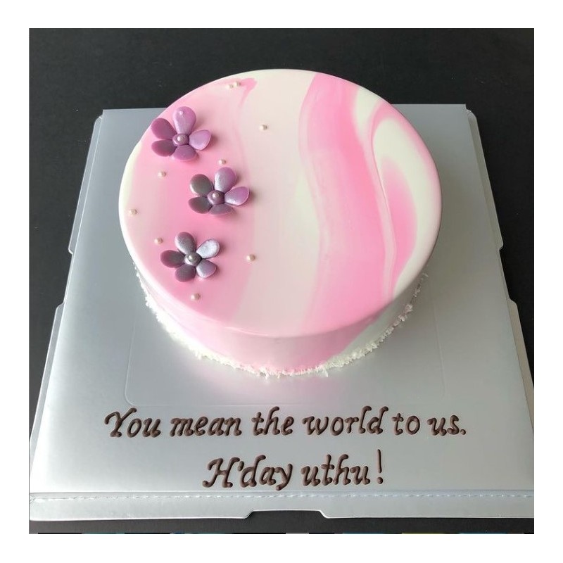 Mousse cake Pink waves in Edmonton | TISTO CAKES